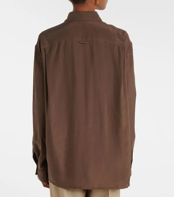 Saint Laurent Silk Shirt - Brown