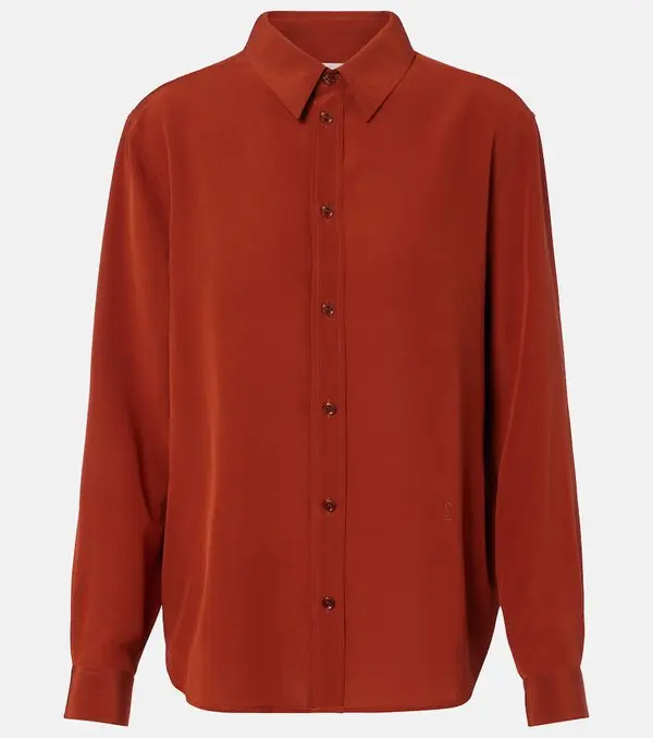 Saint Laurent Silk Shirt - Red