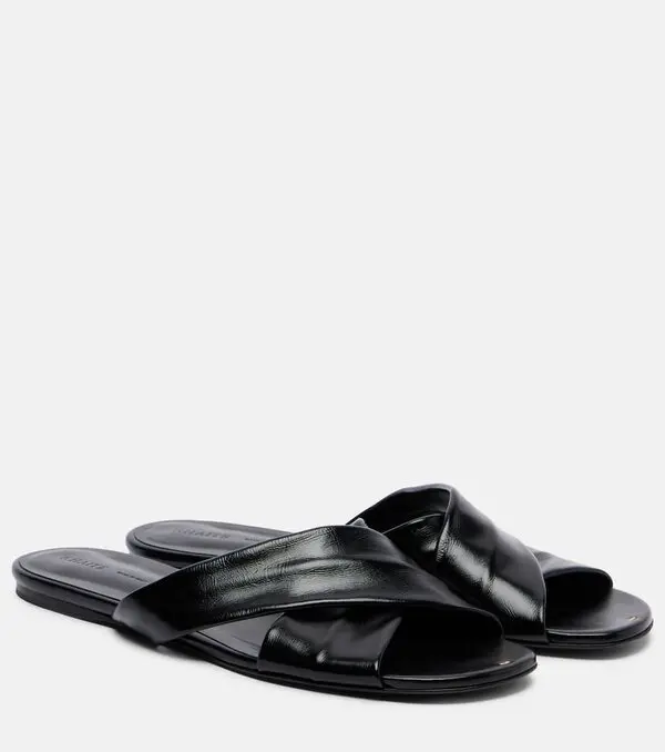 Khaite Liria Leather Slides