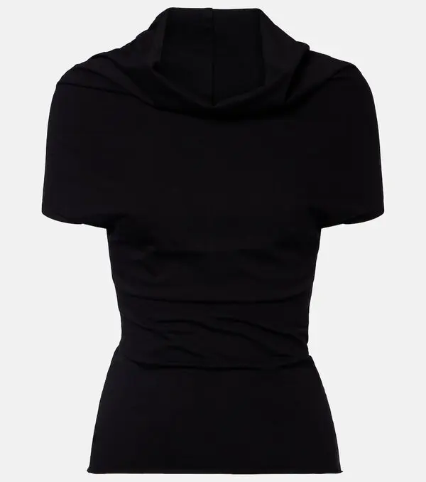 Rick Owens Shroud Cotton Jersey T-shirt - Black
