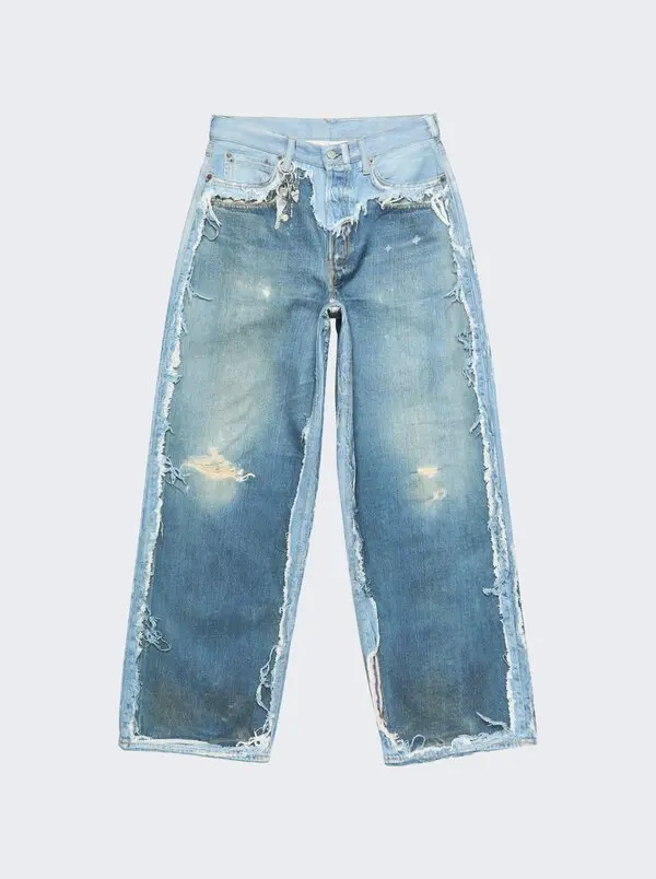 Acne Studios Trompe L'oeil Wide Leg Jeans