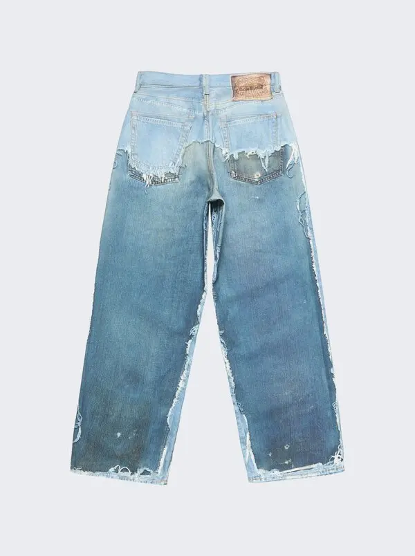 Acne Studios Trompe L'oeil Wide Leg Jeans