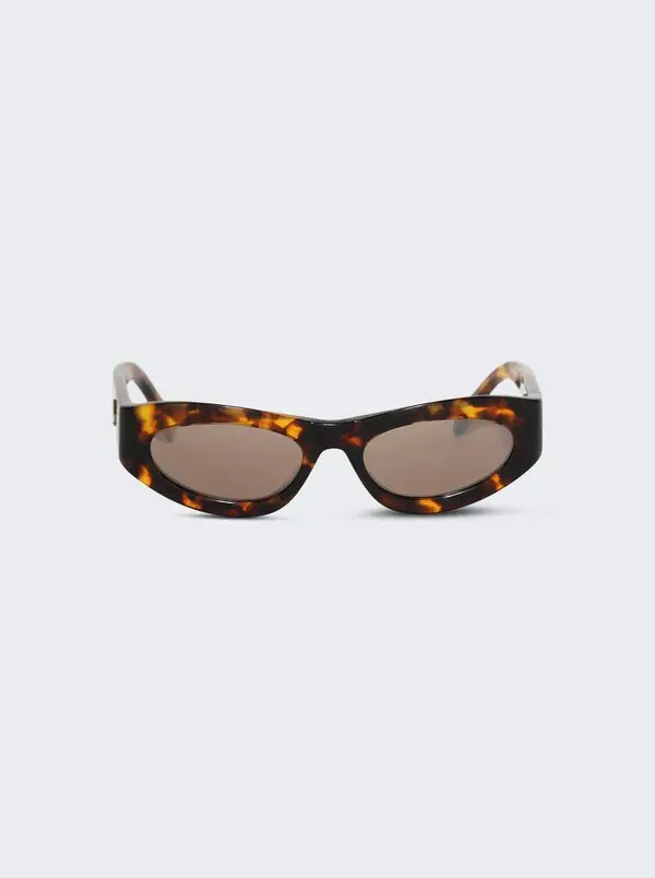 Fendi Ff Diamonds Cat Eye Sunglasses - White