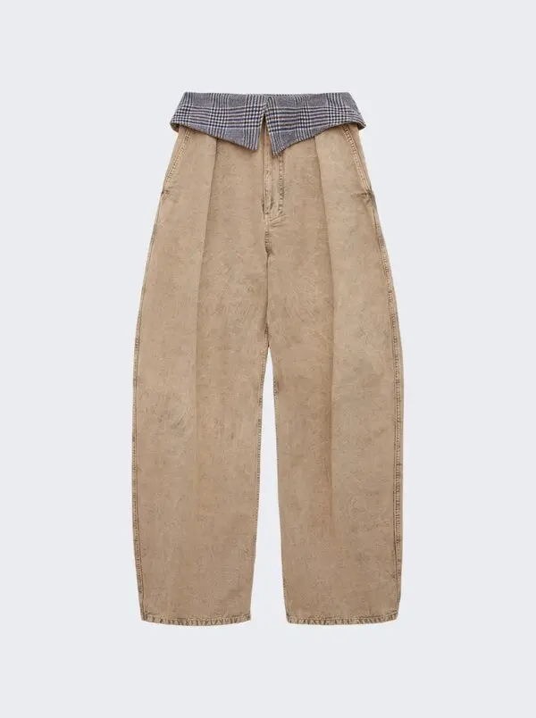Loewe Relaxed Fit Barrel Leg Trousers