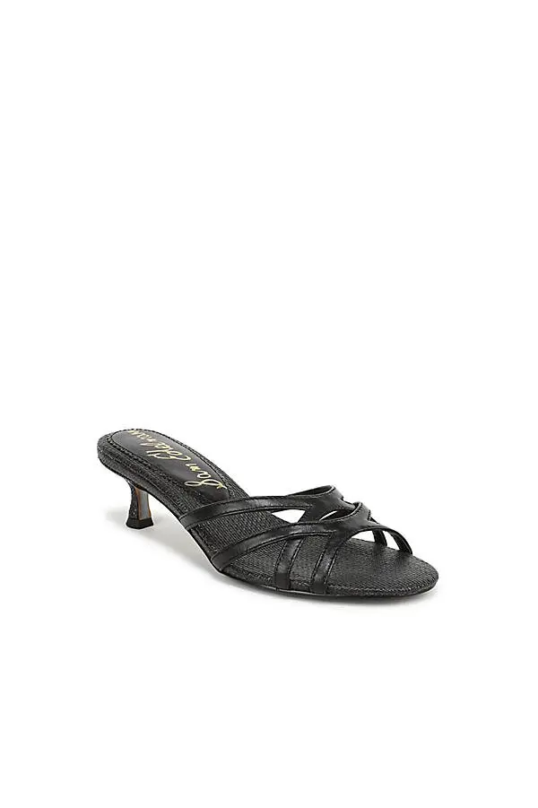 Sam Edelman Strappy Heeled Mule Sandals - Black
