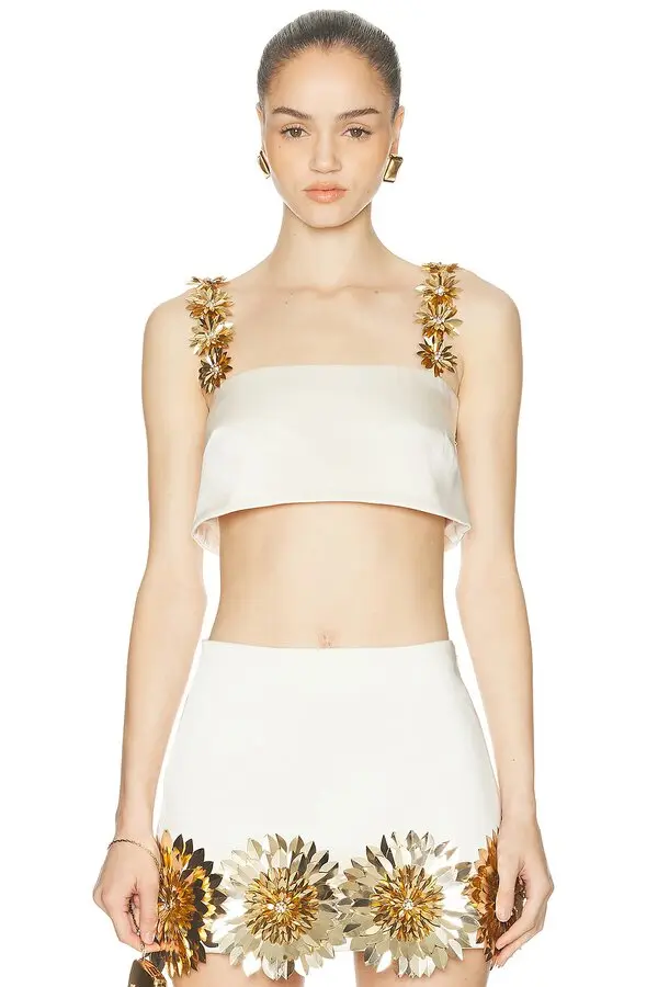 Retrofete Sinead Top - Cream & Gold