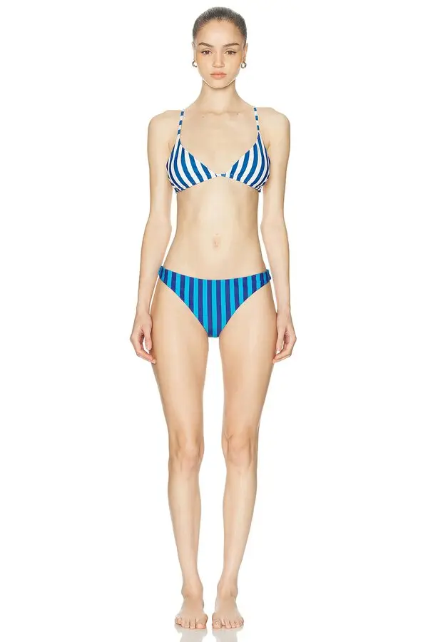 SIMONMILLER Bwai Bikini Bottom - Tonal Blue Stripe
