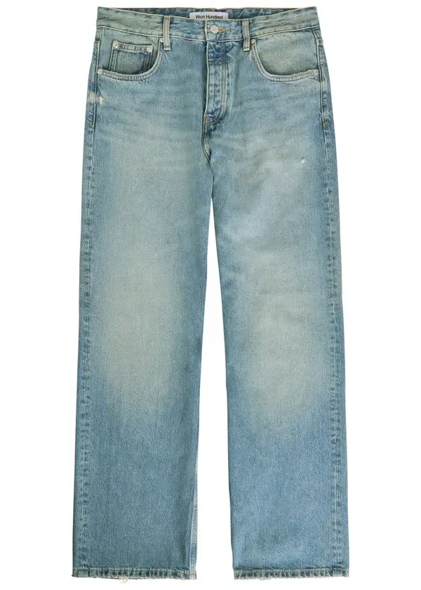 WON HUNDRED Genoa Straight-leg Jeans - Mid Blu