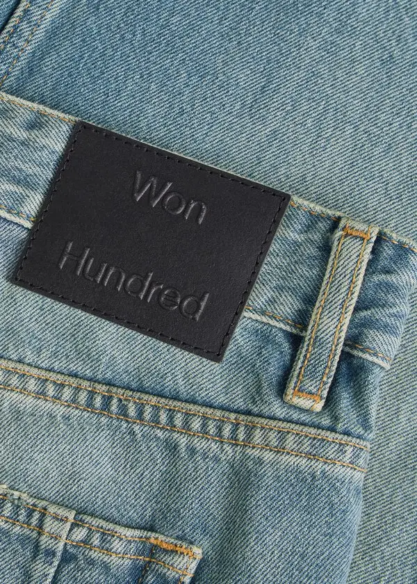WON HUNDRED Genoa Straight-leg Jeans - Mid Blu