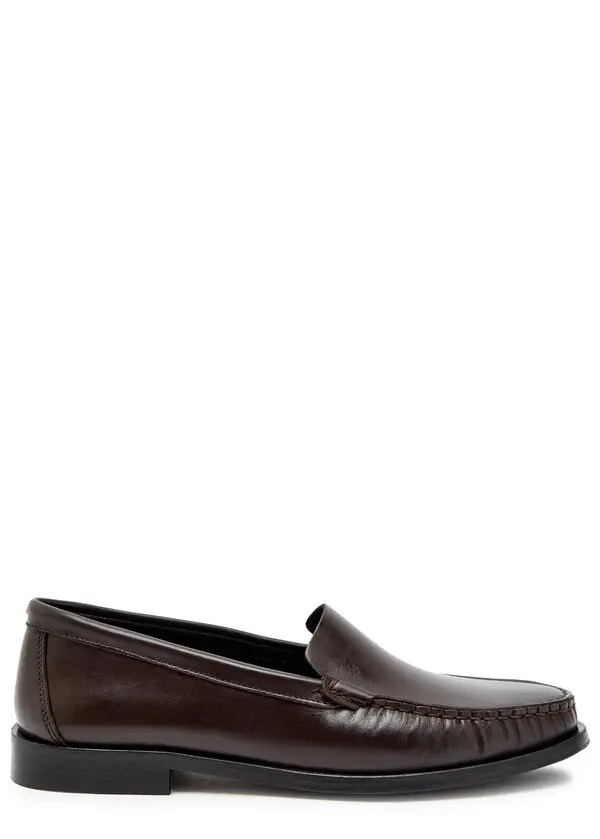 AeydĒ Arthur Leather Loafers - Brown