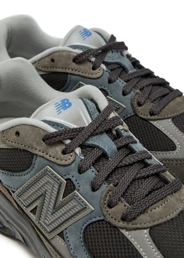NEW BALANCE 2010 Panelled Suede And Mesh-knit Sneakers - Black