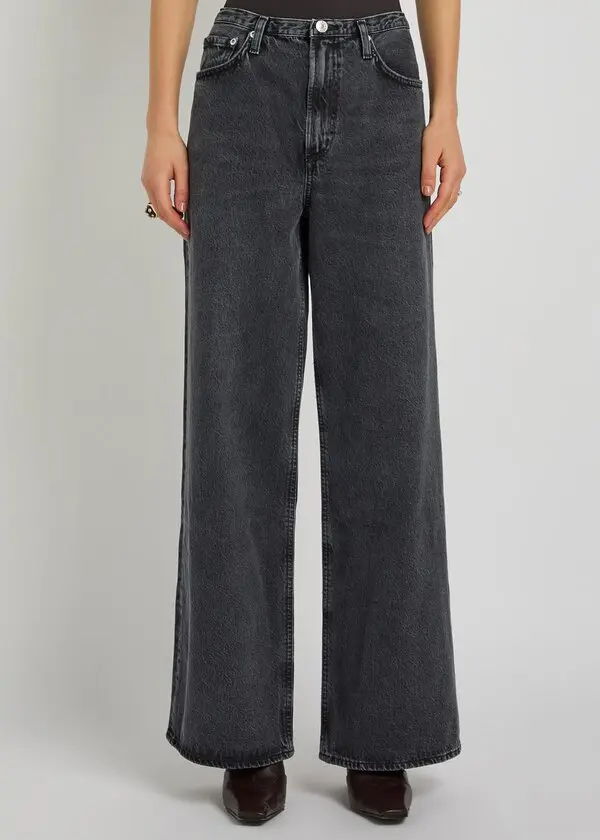 AGOLDE Keira Straight-leg Jeans - Black