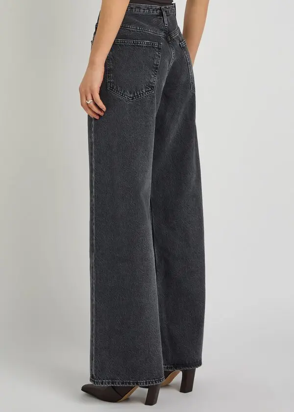 AGOLDE Keira Straight-leg Jeans - Black