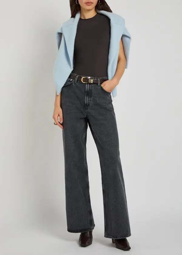 AGOLDE Keira Straight-leg Jeans - Black