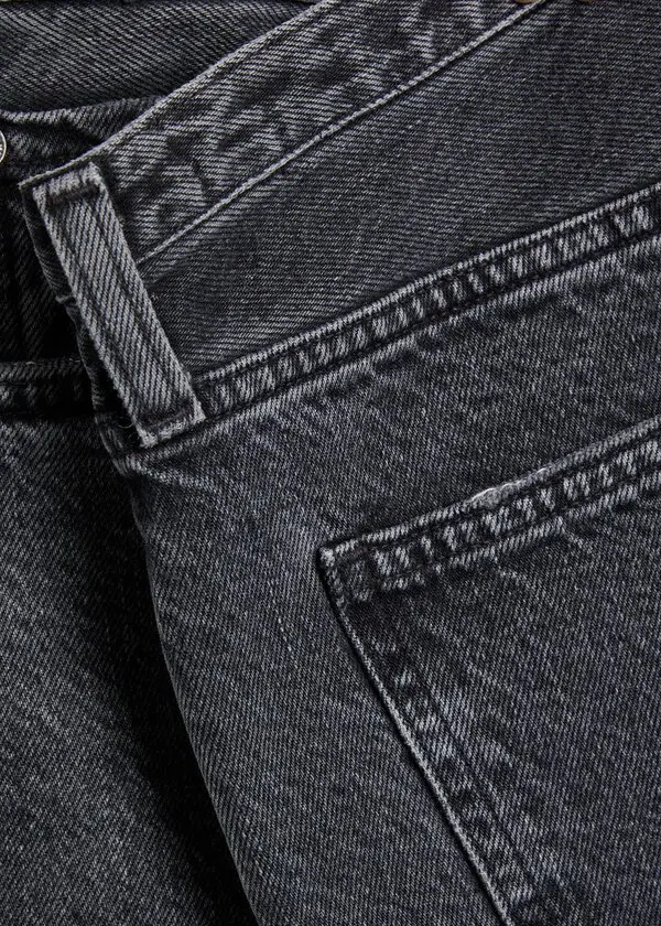 AGOLDE Keira Straight-leg Jeans - Black