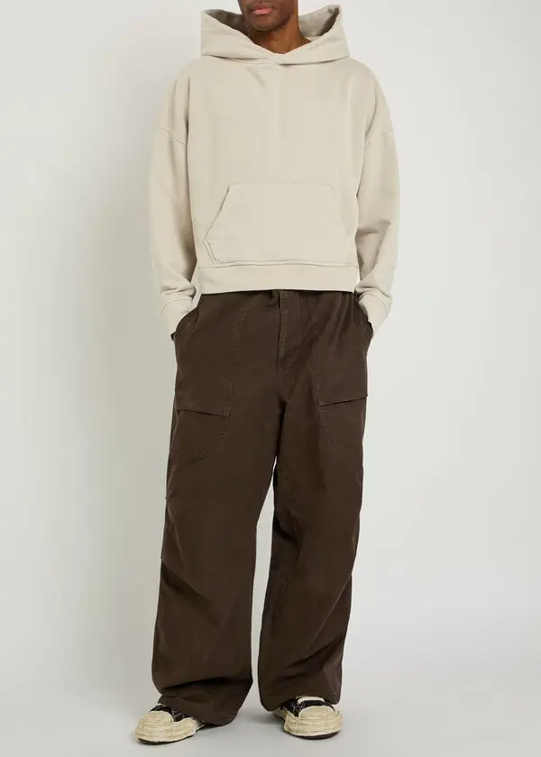 ENTIRE STUDIOS Barren Wide-leg Denim Cargo Trousers - Brown