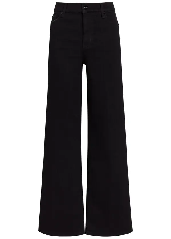FRAME Le Slim Palazzo Wide-leg Jeans - Black
