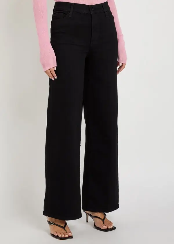 FRAME Le Slim Palazzo Wide-leg Jeans - Black