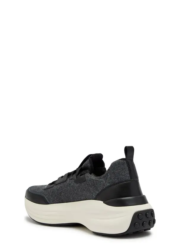 TOD'S Sportiva 81l Panelled Knit Sneakers - Brown