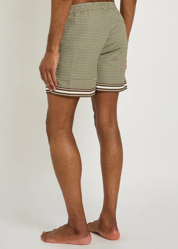 CHE Printed Stretch-shell Swim Shorts