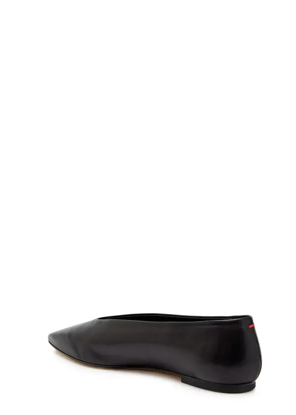 AeydĒ Betty Leather Ballet Flats - Black