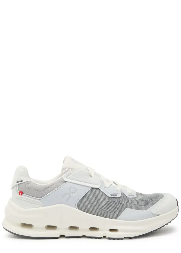 On Cloudnova Rift Panelled Mesh Sneakers - Grey