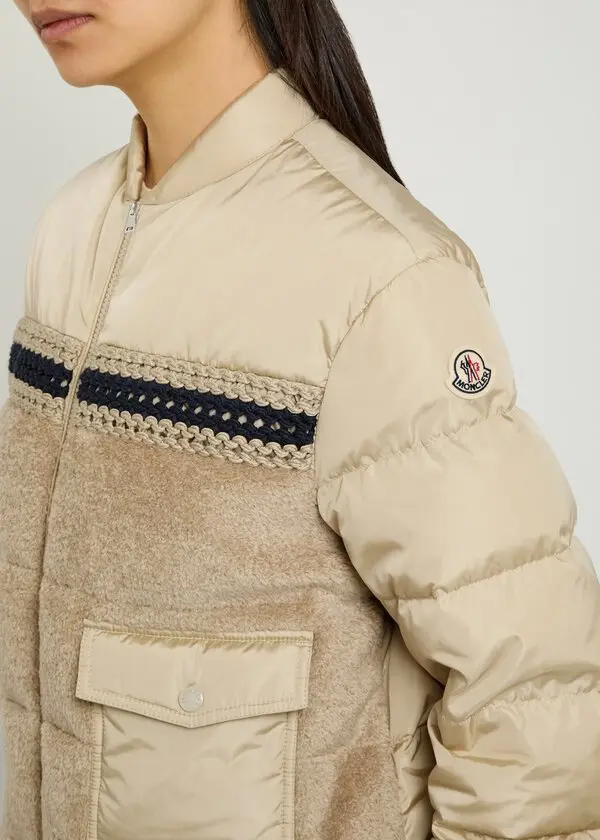 Moncler Achillee Padded Panelled Nylon Jacket