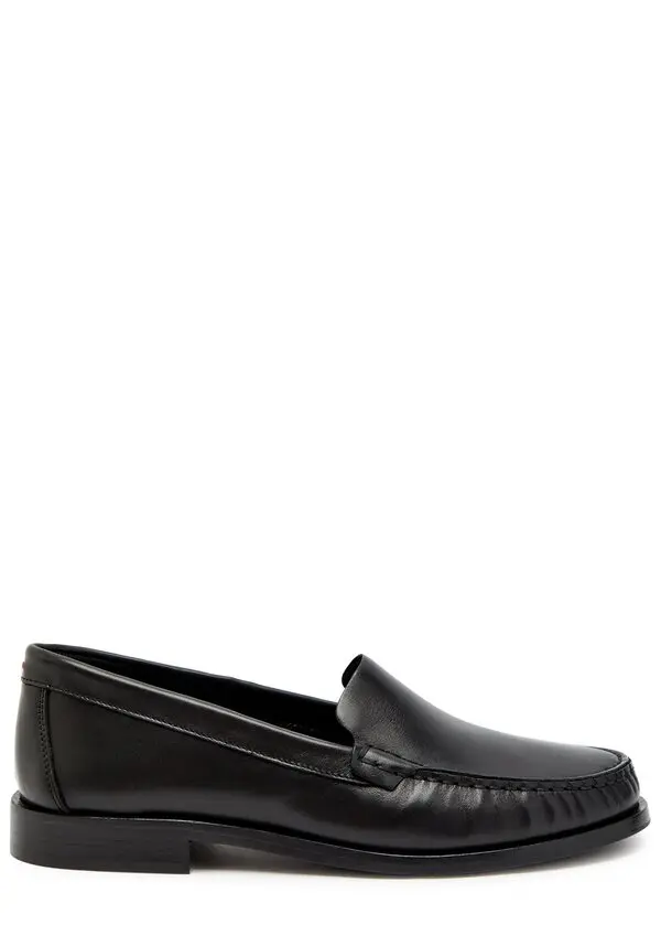 AeydĒ Arthur Leather Loafers - Black