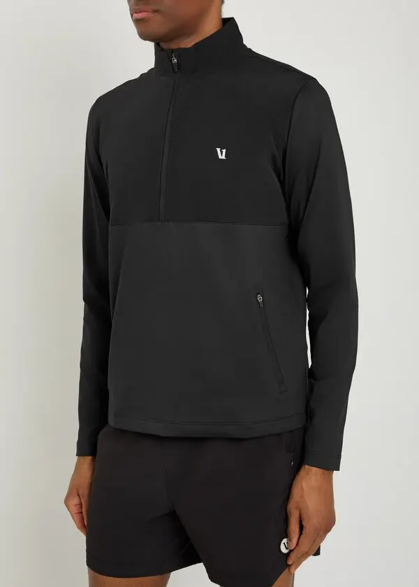Vuori Sunday Element Half-zip Stretch-jersey Jacket