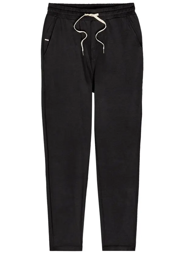 Vuori Ponto Performance 30 Stretch-jersey Sweatpants - Black