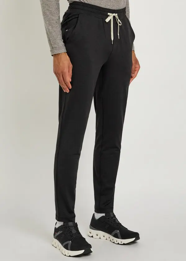 Vuori Ponto Performance 30 Stretch-jersey Sweatpants - Black