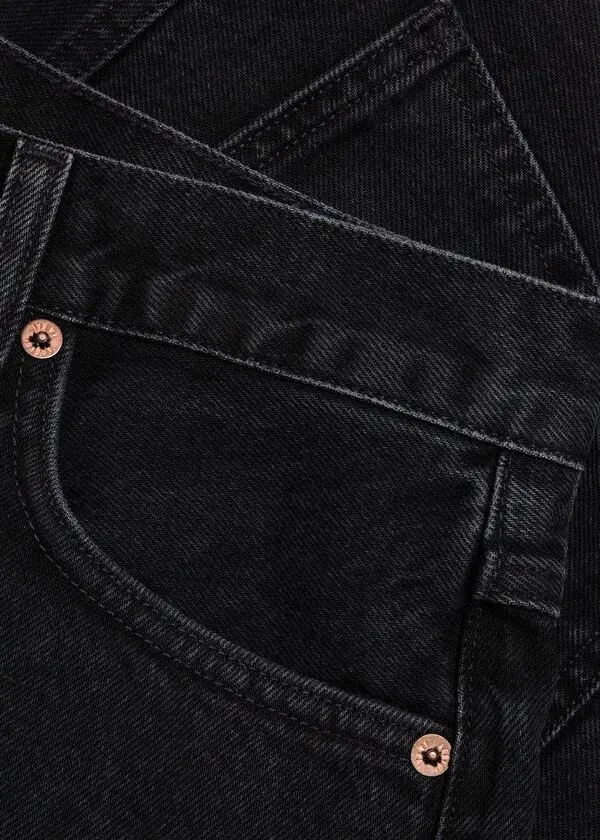 AGOLDE Leena Flared-leg Jeans - Black