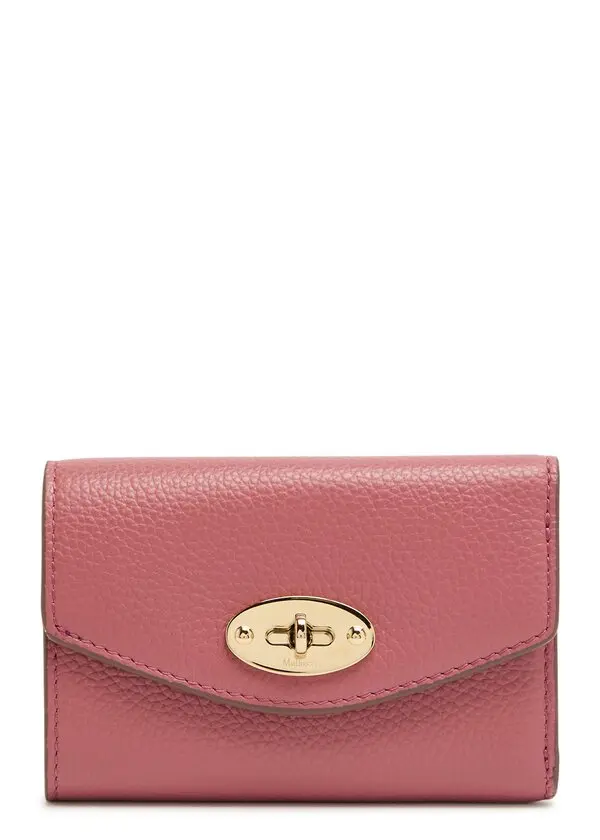 Mulberry Darley Folded Grained Leather Wallet - Pink