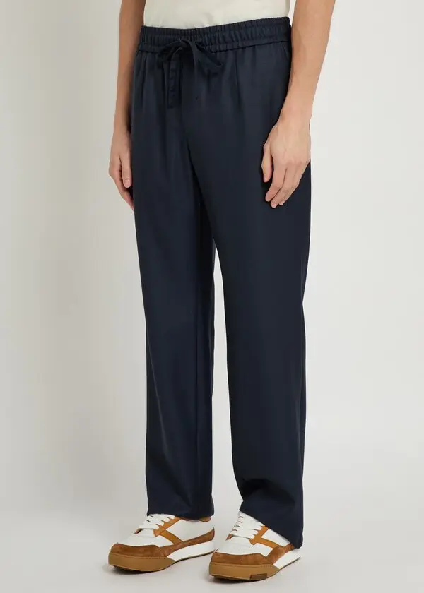 Dolce & Gabbana Drawstring Straight-leg Wool Trousers
