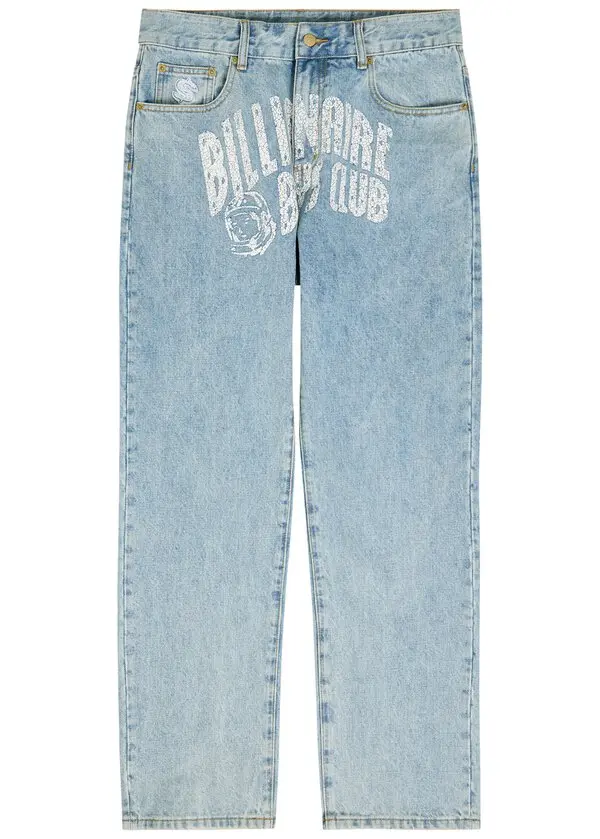 BILLIONAIRE BOYS CLUB Straight-leg Jeans With Logo - Light Blue