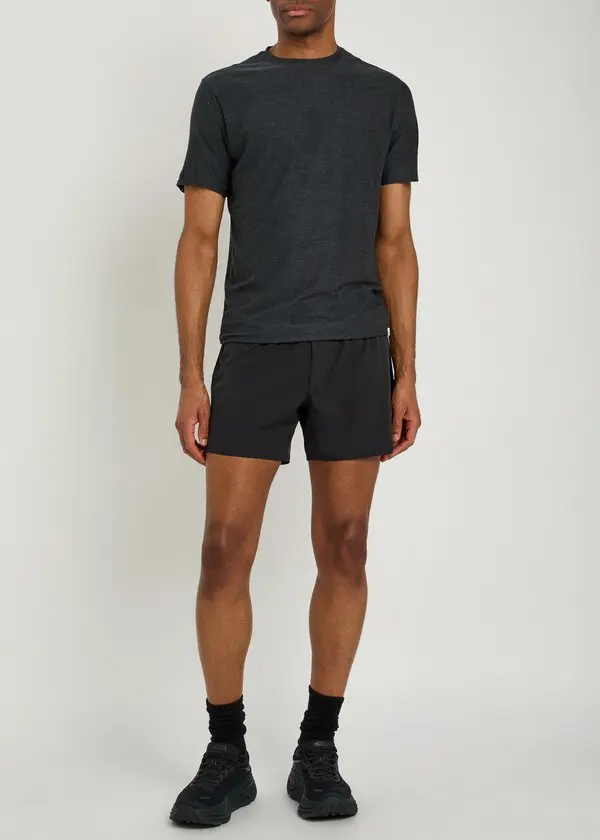 Vuori Qualify Stretch-jersey Running Shorts - Black