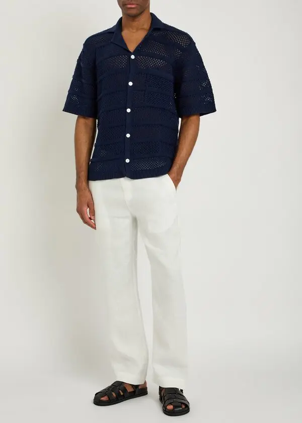 CHE Desiderio Open-knit Cotton Shirt