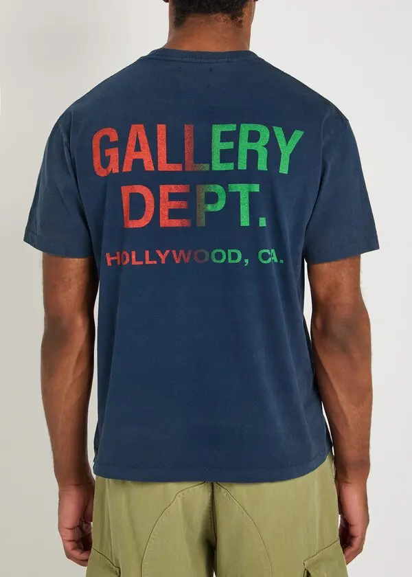 GALLERY DEPT. Boardwalk Logo-print Cotton T-shirt - Navy