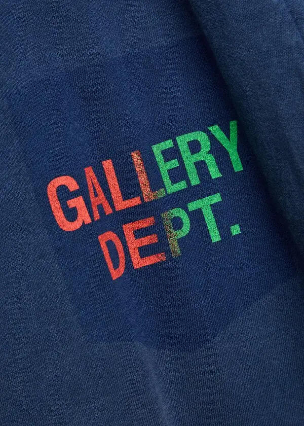GALLERY DEPT. Boardwalk Logo-print Cotton T-shirt - Navy