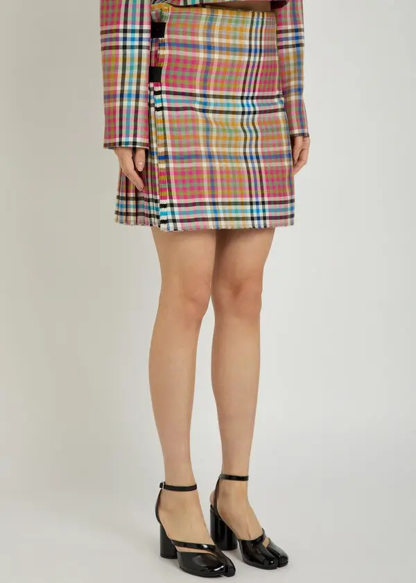 VIVIENNE WESTWOOD Checked Wool Mini Kilt