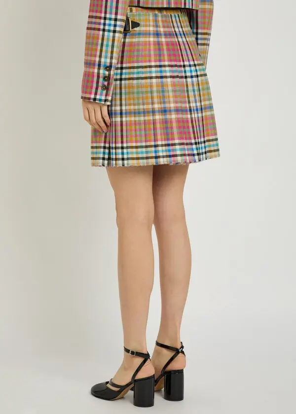 VIVIENNE WESTWOOD Checked Wool Mini Kilt