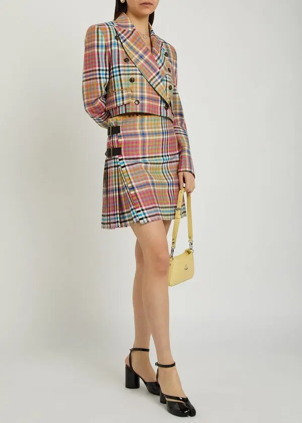 VIVIENNE WESTWOOD Checked Wool Mini Kilt