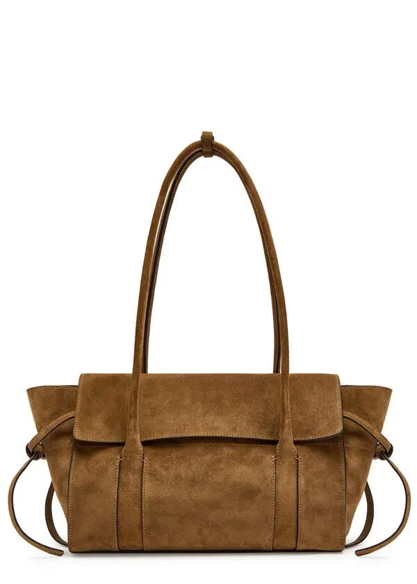 Mulberry Small Soft Bayswater Suede Shoulder Bag