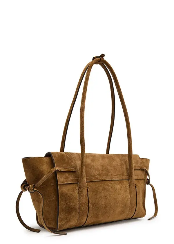 Mulberry Small Soft Bayswater Suede Shoulder Bag