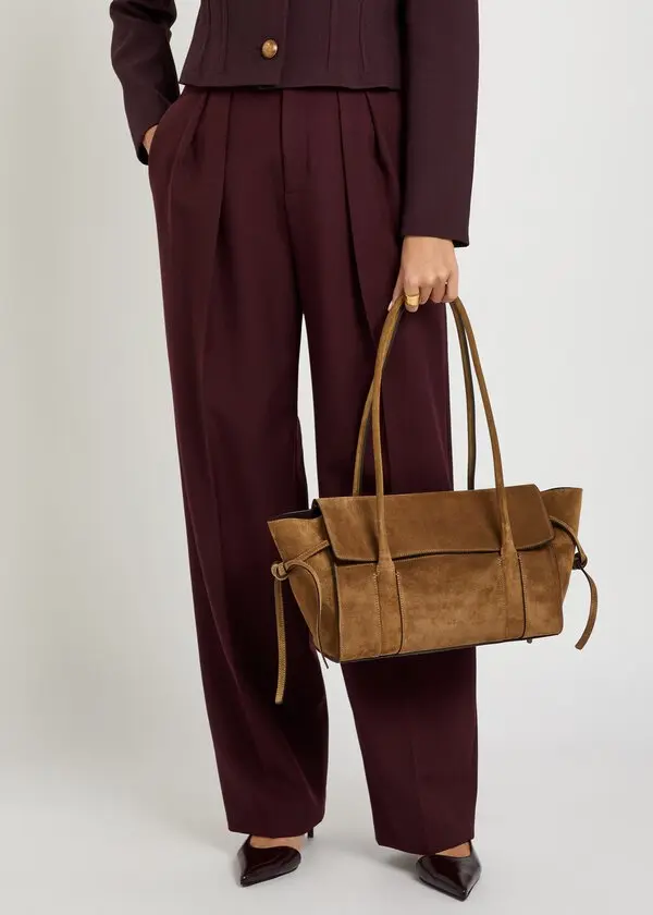 Mulberry Small Soft Bayswater Suede Shoulder Bag