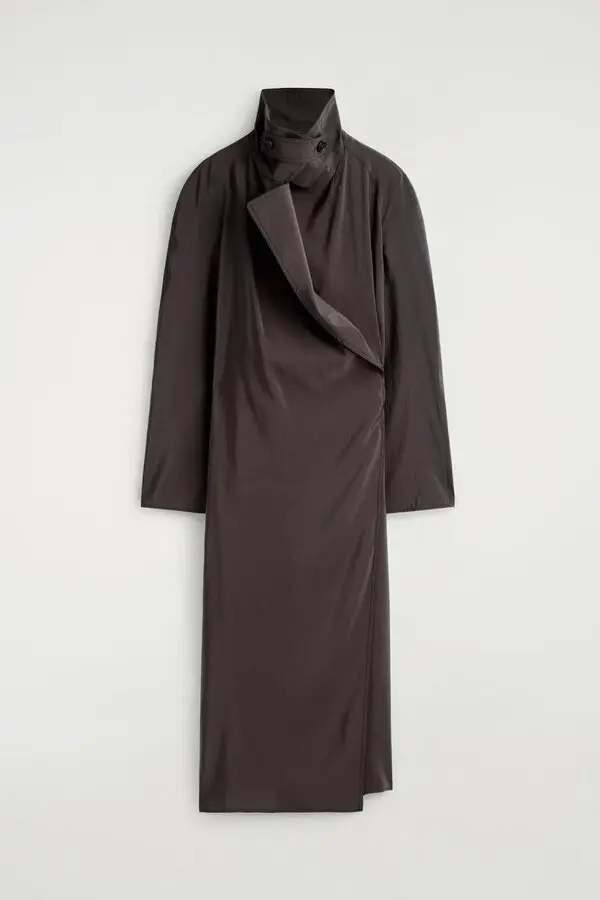 Cos Utility Trench-style Midi Dress - Brown