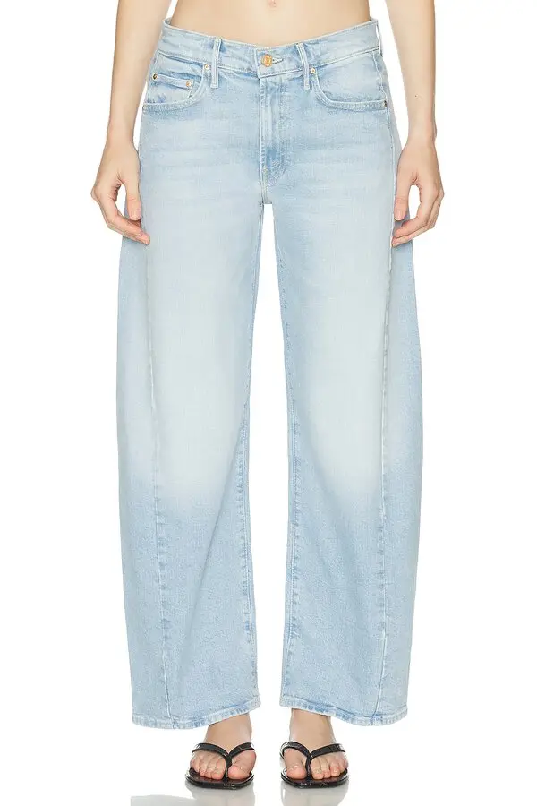 MOTHER The Mid Rise Half-pipe Hover Jeans - Instant Replay