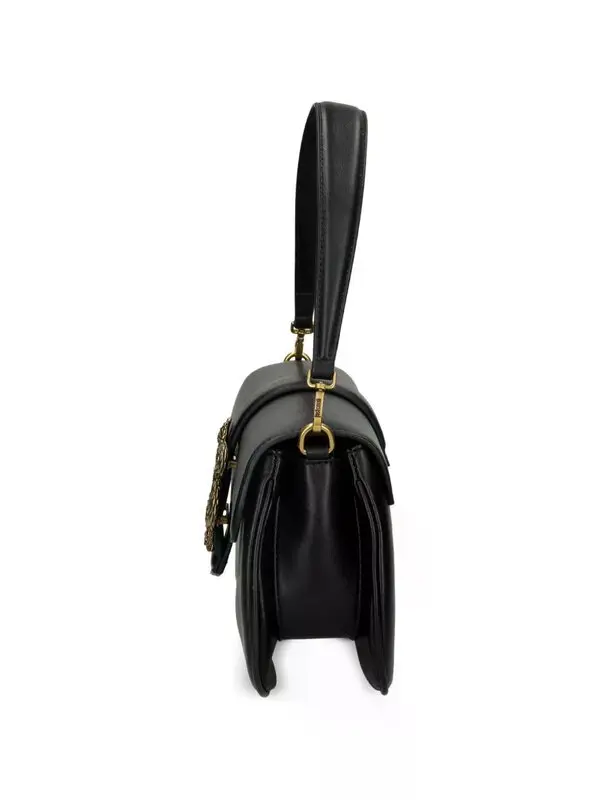 Just Cavalli Snake-detail Shoulder Bag - Black
