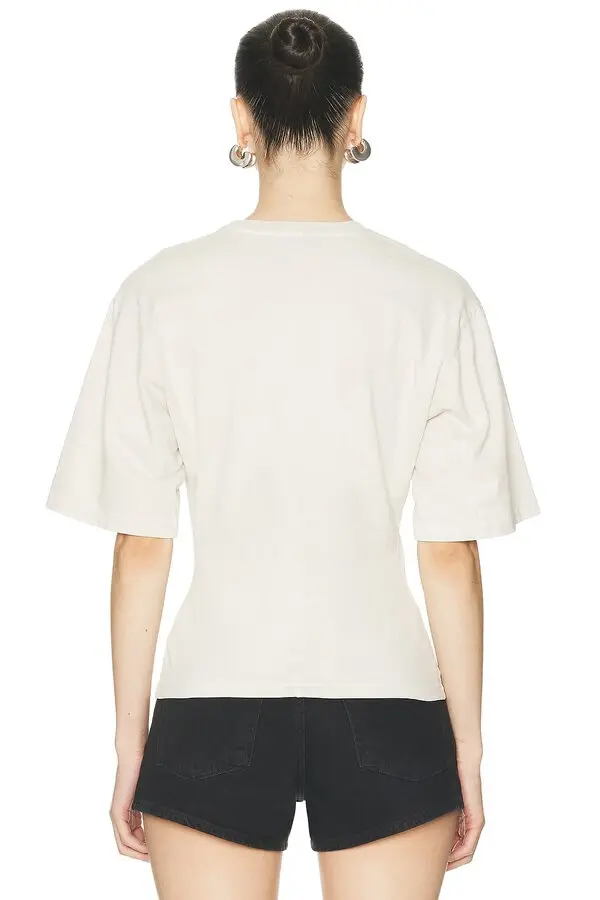 AGOLDE Storey Tee Shirt - Bone