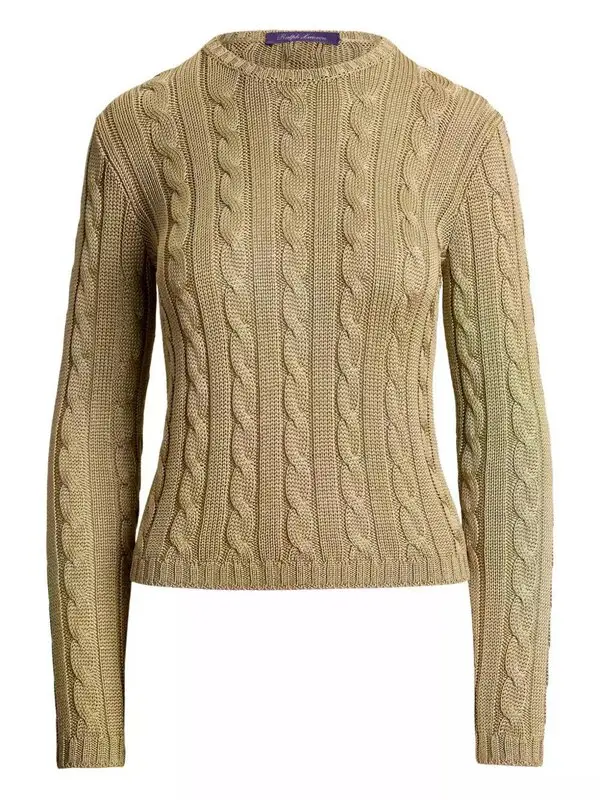 Ralph Lauren Cable-knit Crew-neck Sweater - Neutrals